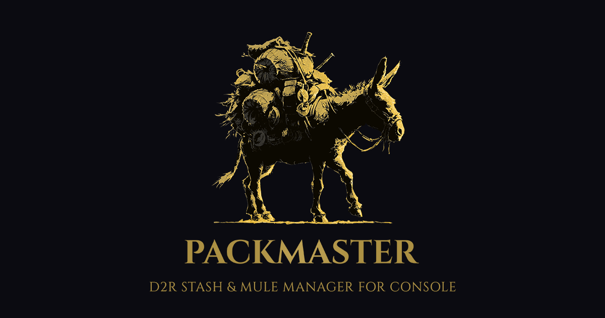 Packmaster | Diablo 2 Resurrected Stash & Mule Tracker for Console